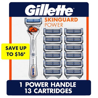 Gillette SkinGuard Power Men s Razor Handle 13 Cartridges