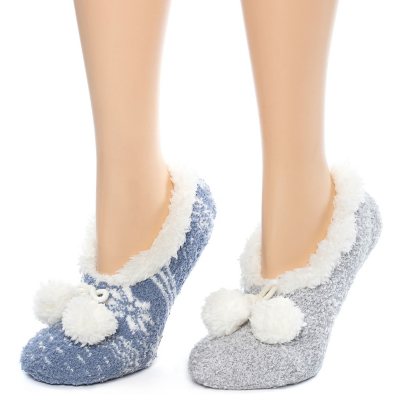 Cuddl Duds Ladies Slipper Sock 2 pack - Sam's Club