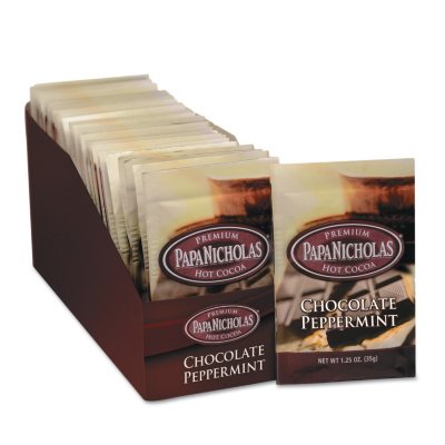 PapaNicholas Premium Hot Cocoa - Chocolate Peppermint - 1.25 oz. - 24 ...