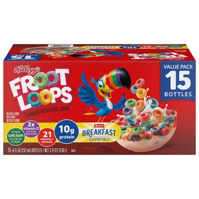 Carnation Breakfast Essentials Nutritional Drink, Fruit Loops (15 pk ...