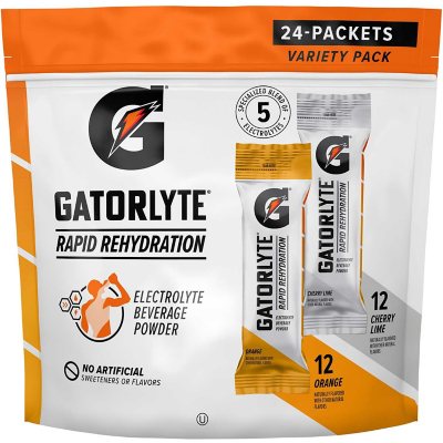 Gatorlyte Rapid Rehydration Electrolyte Beverage Powder Variety Pack ...