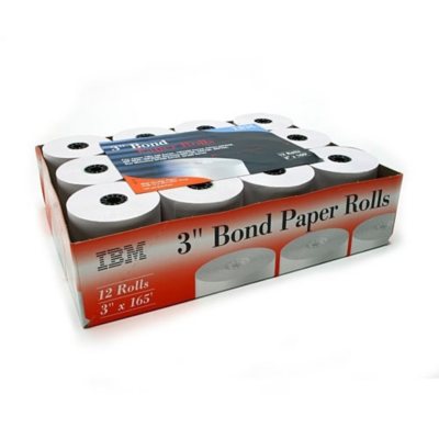 IBM Bond Paper Rolls 3 in. x 165 ft. - 12 pk. - Sam's Club