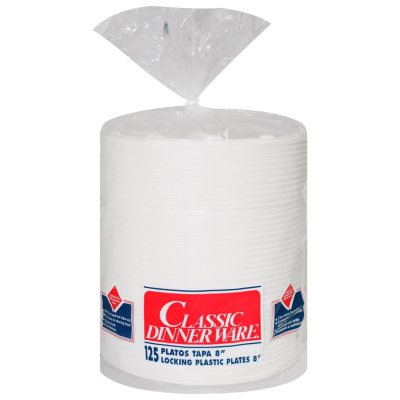 Classic DinnerWare - 8" Plastic Plates - 125 ct. - Sam's Club