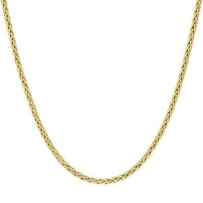 Click here for Braided Wheat Chain Necklace in 14K Gold:- 18 prices