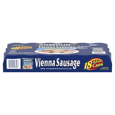 Click here for Armour Vienna Sausage  4.6 oz.  18 ct. prices