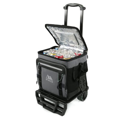 Click here for Arctic Zone PRO 50 Can Wheeled Cooler with Cart:-... prices