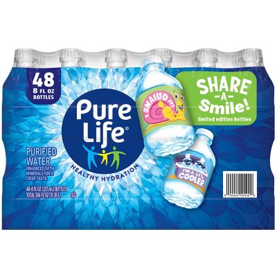 Pure Life Purified Water 8 fl. oz., 48 pk. - Sam's Club