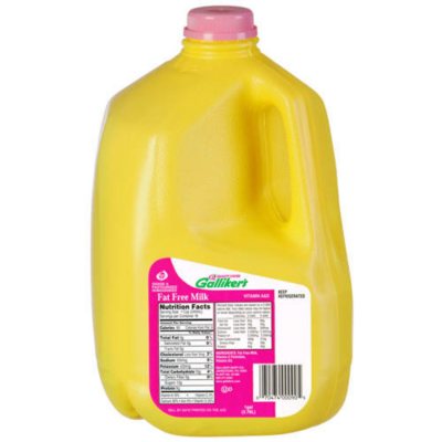 Galliker's Fat Free Milk - 1 gallon jug - Sam's Club