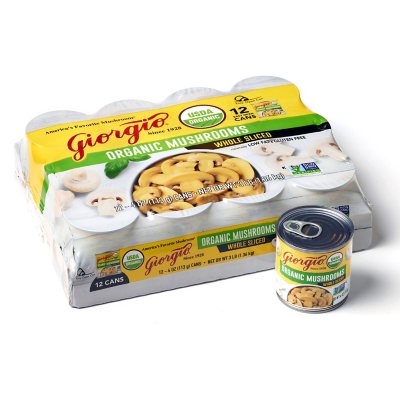 Click here for Giorgio Organic Mushrooms  4 oz.  12 pk. prices