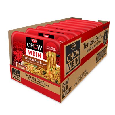 Nissin Chow Mein, Teriyaki Beef, 8 pk. - Sam's Club