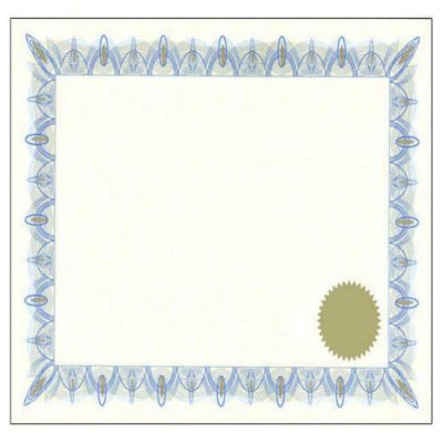 Unique Blue Certificates with Gold Seals - 25 ct. - Sam's Club