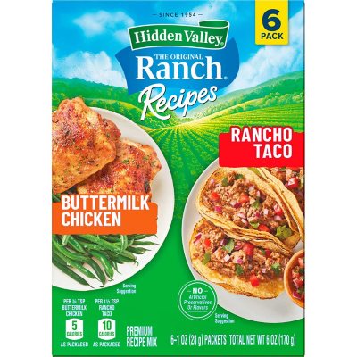 Hidden Valley Ranch Recipes, Variety Pack, 6 pk. - Sam's Club