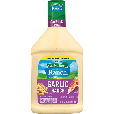 Hidden Valley Garlic Ranch Condiment & Dressing, 40 oz. - Sam's Club