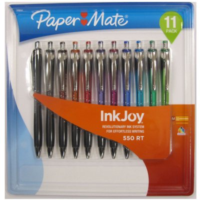 Paper Mate - InkJoy 550 Retractable Ballpoint Pen, Assorted Ink, Medium ...