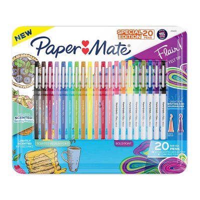 Paper Mate Flair Felt Tip Pens Variety Pack, Features Bold Point (1.2mm ...