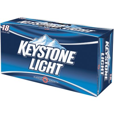 KEYSTONE LIGHT 18 / 12 OZ CANS - Sam's Club