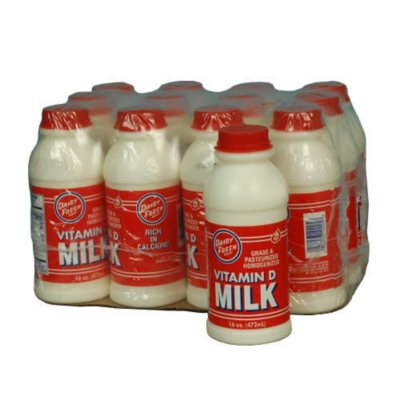 Dairy Fresh Homogenized Milk - 12 ct / 1 pint btls - Sam's Club
