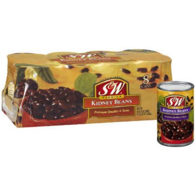 Click here for S & W Kidney Beans  15.25 oz.  8 ct. prices