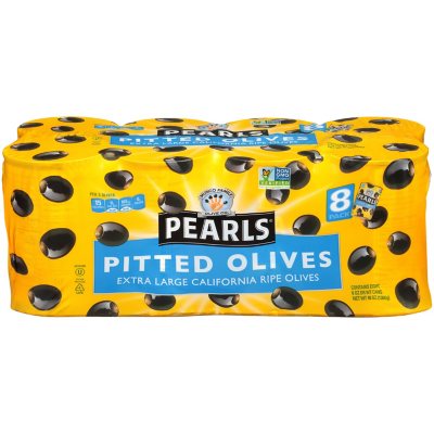 Click here for Pearls Extra-Large Pitted Olives 6 oz.  8 pk. prices