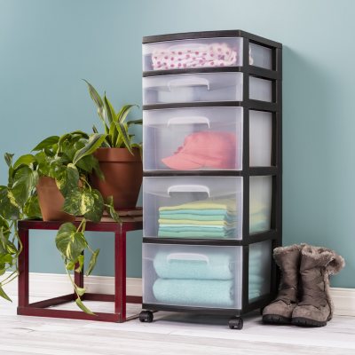 Sterilite 5 Drawer Storage Cart Sterilite 2075 Small 5 Drawer Unit