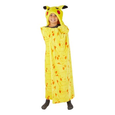 Click here for Kids 40x50 Hooded Throw  Plush with Faux Fur Linin... prices