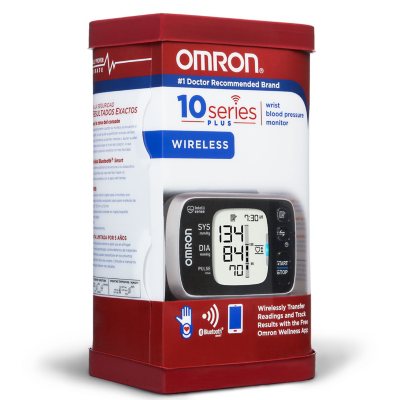 Omron 10 Series Wireless Wrist Blood Pressure Monitor with Bluetooth Smart Connectivity Sam s Club