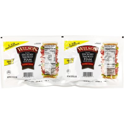 Wilson Sliced Hickory Smoked Ham, Extra Lean (4 lbs.) - Sam's Club