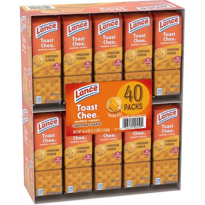 Click here for Lance ToastChee Cheddar Cheese  1.41 oz.  40 pk. prices