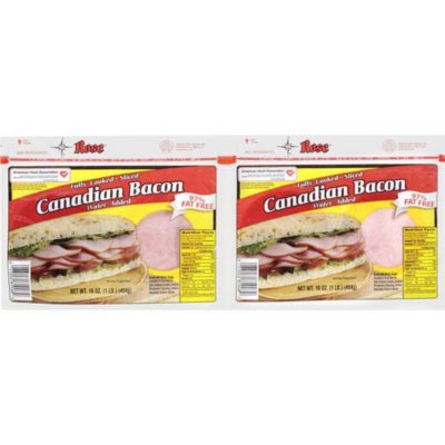 Rose Canadian Bacon - 2/1lb - Sam's Club
