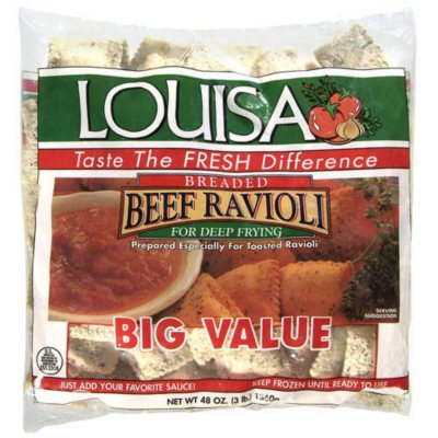 Louisa Breaded Beef Ravioli - 3 lb. bag - Sam's Club
