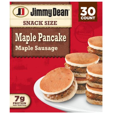 Jimmy Dean Maple Sausage Pancake Sandwiches, Snack Size (30 ct.) - Sam ...