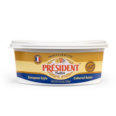 President Spreadable Salted Butter (17.6 oz.) - Sam's Club