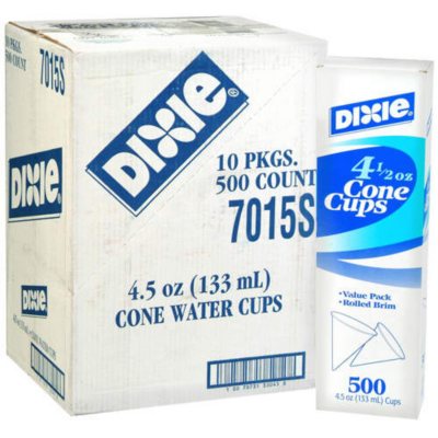 Dixie® Cone Water Cups - 4.5oz/500 ct. per sleeve - Sam's Club