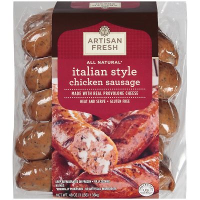 Artisan Fresh Italian Style Chicken Sausage - 48 oz. - Sam's Club