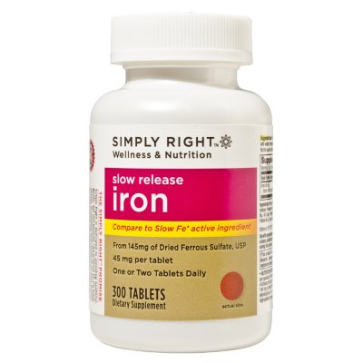 SR SLOW RELEASE IRON 300CT - Sam's Club