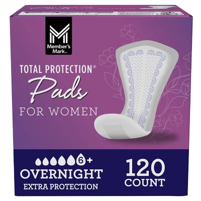 Click here for Members Mark Total Protection Overnight Pad for Wo... prices