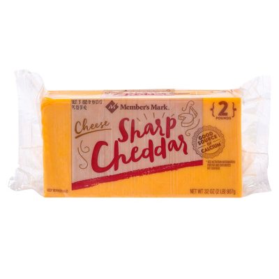 Member's Mark Sharp Cheddar Cheese Block (2 lbs.) - Sam's Club