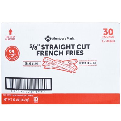 Member's Mark 3/8" Straight Cut French Fries, Frozen (30 lbs.) - Sam's Club