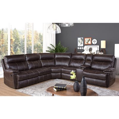 Member's Mark Caterina 6-Piece Reclining Sectional Sofa - dealepic