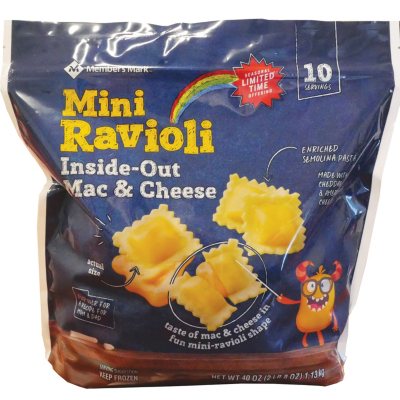 Member's Mark Mini Ravioli, Inside Out Mac and Cheese (40 oz.) - Sam's Club
