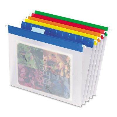 Pendaflex EasyView Poly Hanging File Folders, Assorted Colors (Letter ...