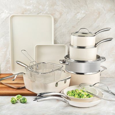 Gotham Steel Natural Collection 15-Piece Cookware Set - Sam's Club