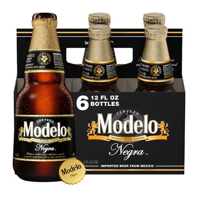Modelo Negra Mexican Amber Lager Beer 12 fl. oz. bottle, 6 pk. - Sam's Club