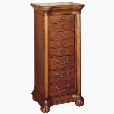 Wilmington Cherry & Burl Jewelry Armoire - Sam's Club