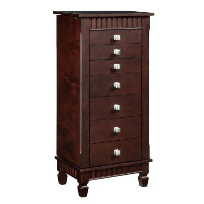 Contemporary "Merlot" Jewelry Armoire - Sam's Club