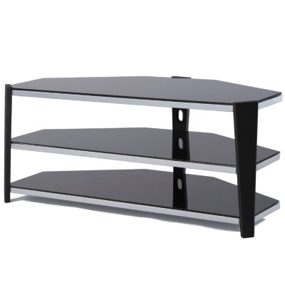 Textured Black & Silver 50" Plasma Stand - Sam's Club