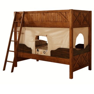 Dakota "Dark Rustic Pine" Twin/Twin Wagon Bunk Bed - Sam's Club