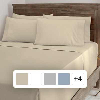 Click here for Serta 6 Piece Sheet Set- Queen Papyrus Beige:- Pap... prices
