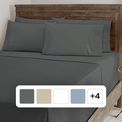 Click here for Serta 6 Piece Sheet Set- Queen Grey Flannel:- Grey... prices