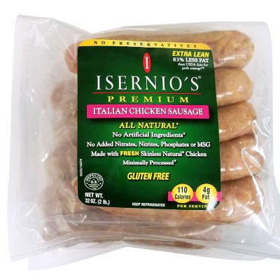 Isernio's All-Natural Italian Chicken Sausage - Sam's Club